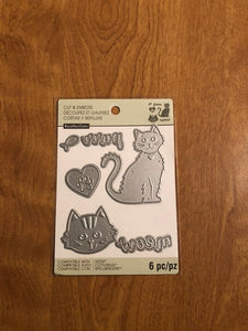 Recollections, Cat 6 Piece Dies Cut and Emboss Die Set, For Cardmaking ...