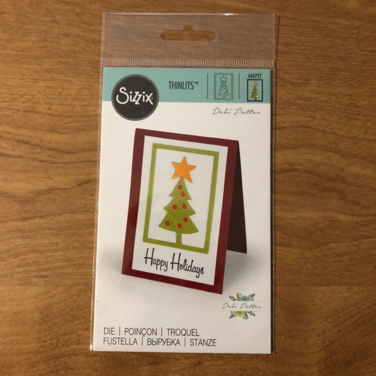 Christmas Tree Sizzix Thinlits Die By Debi Potter 660727 – NGB Crafts and Supplies
